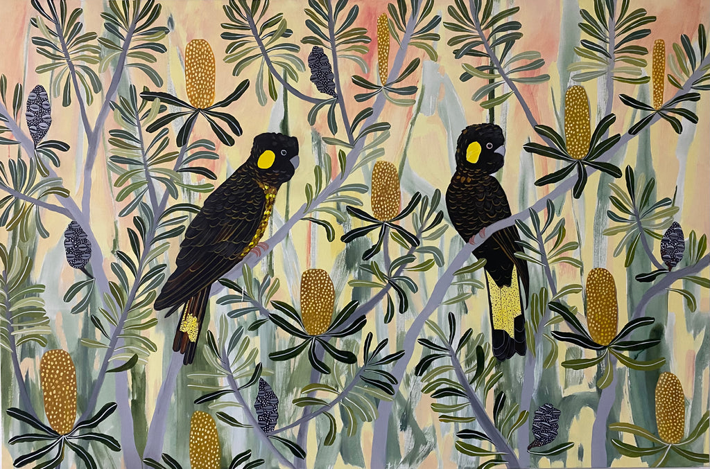 Black Cockatoos at Dusk #6 – Moontree Studio