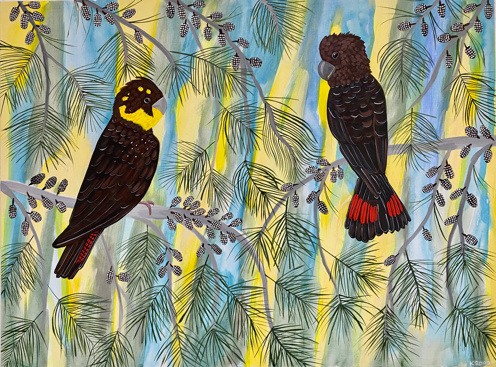 Black Cockatoos in the Natives commission – Moontree Studio